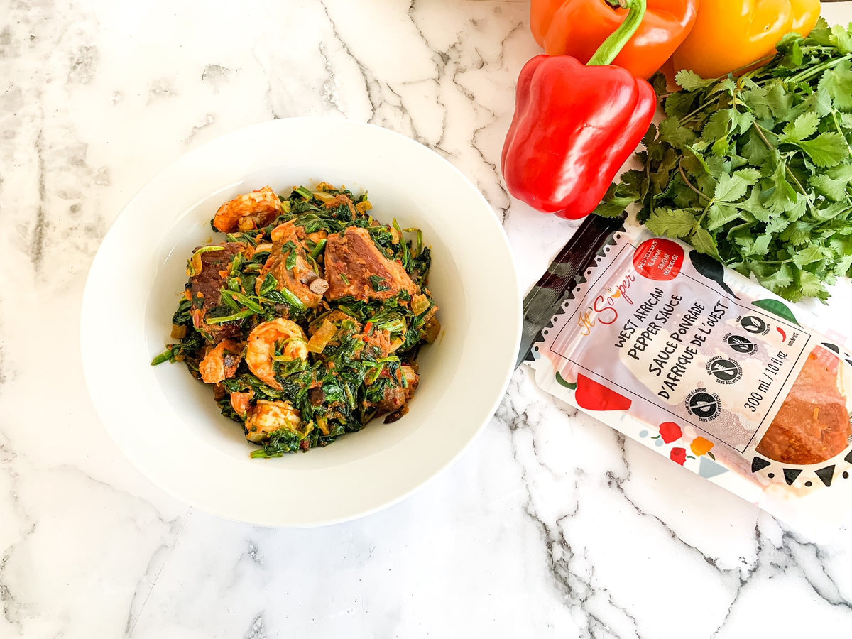 Efo Riro (Vegetable Stew) With West African Pepper Sauce | It's Souper